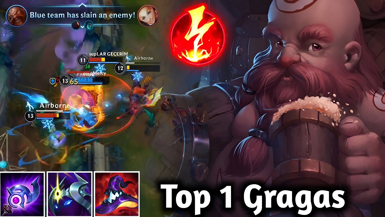 Wild Rift - Top 1 Gragas Jungle Lane Gameplay - YouTube