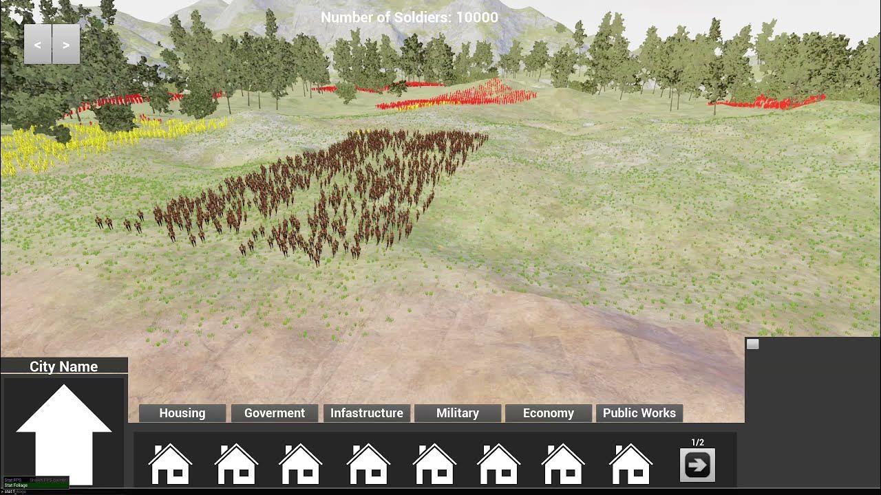 Making a Strategy Game with 10,000 soldiers in Unreal Engine 4.27 - YouTube