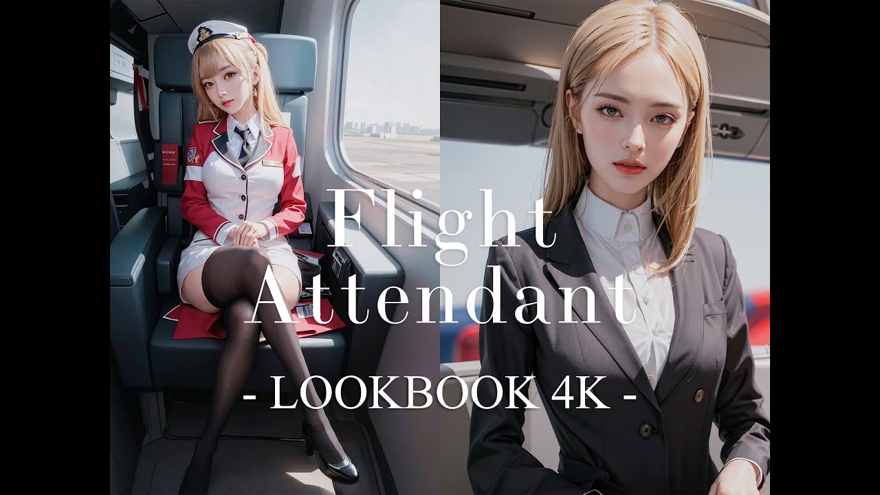Real 4k Ai美女【ca 客室乗務員 Flight Attendant:1】lookbook Beautiful Portrait Ai Art Youtube