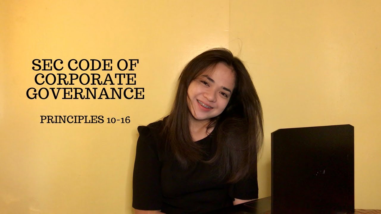 SEC Code of Corporate Governance - YouTube