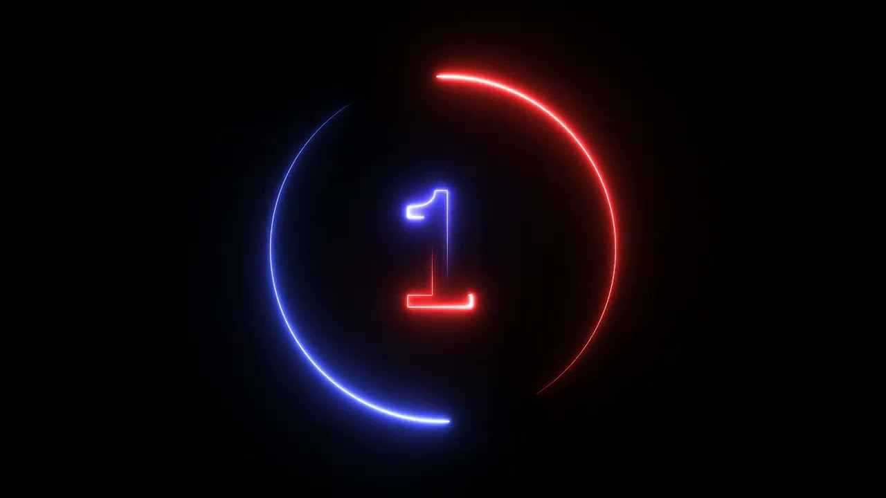 Neon Countdown Effect - YouTube
