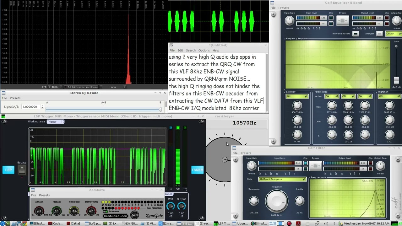 using very HIGH Q CW audio bandpass filters to help extract QRQ CW from ...