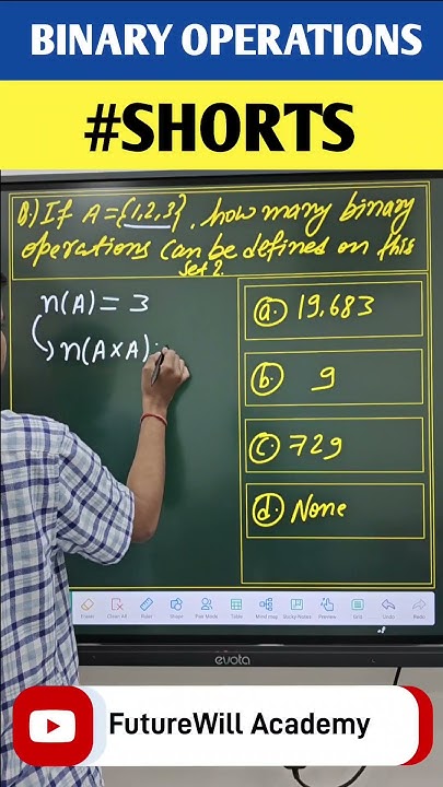 Binary Operations | Class 12th Maths | Important MCQ On Binary Operations | #MCQ #FWA - YouTube