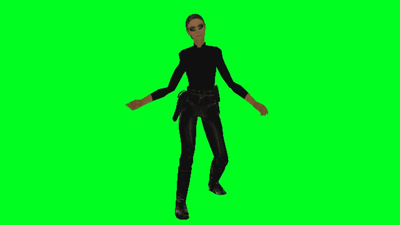 Trinity dancing green screen - YouTube