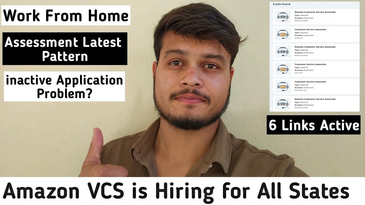 Amazon VCS hiring is active for all states 2025 | Work from home ...