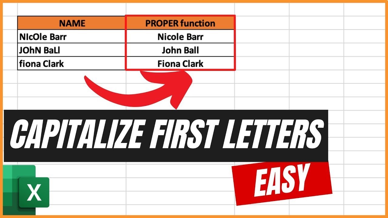 How To Capitalize First Letters In Excel And Avoid Common Spelling How To Capitalize First Letters In Excel And Avoid Common Spelling