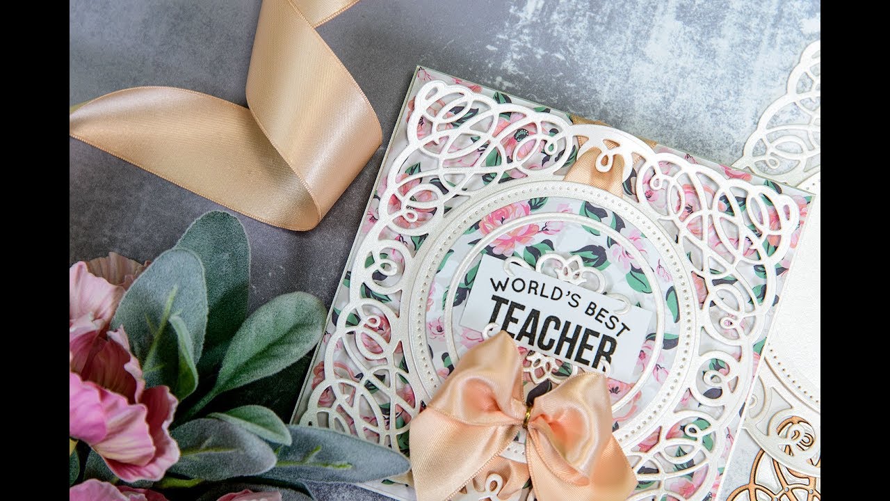 Layered Dimensional Die Cutting Series. Episode #2 - Teacher Card - YouTube