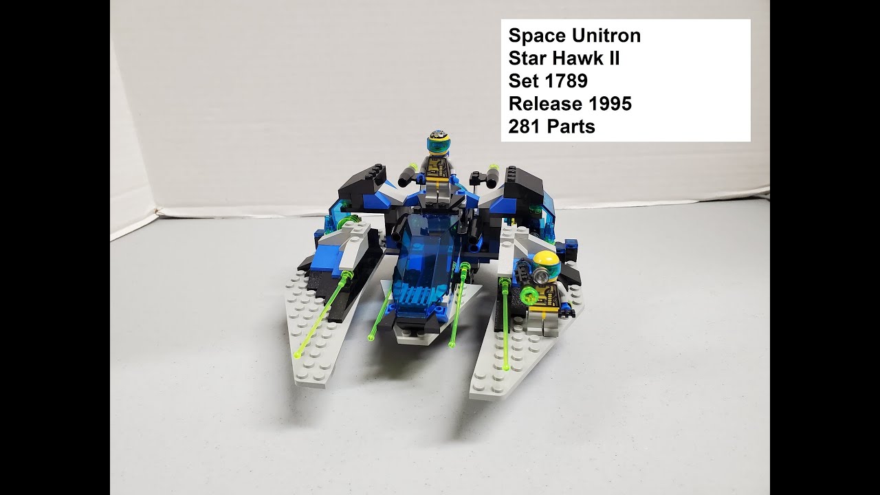 Lego Space Unitron Star Hawk II Set 1789 from 1995 Time Lapse Speed ...