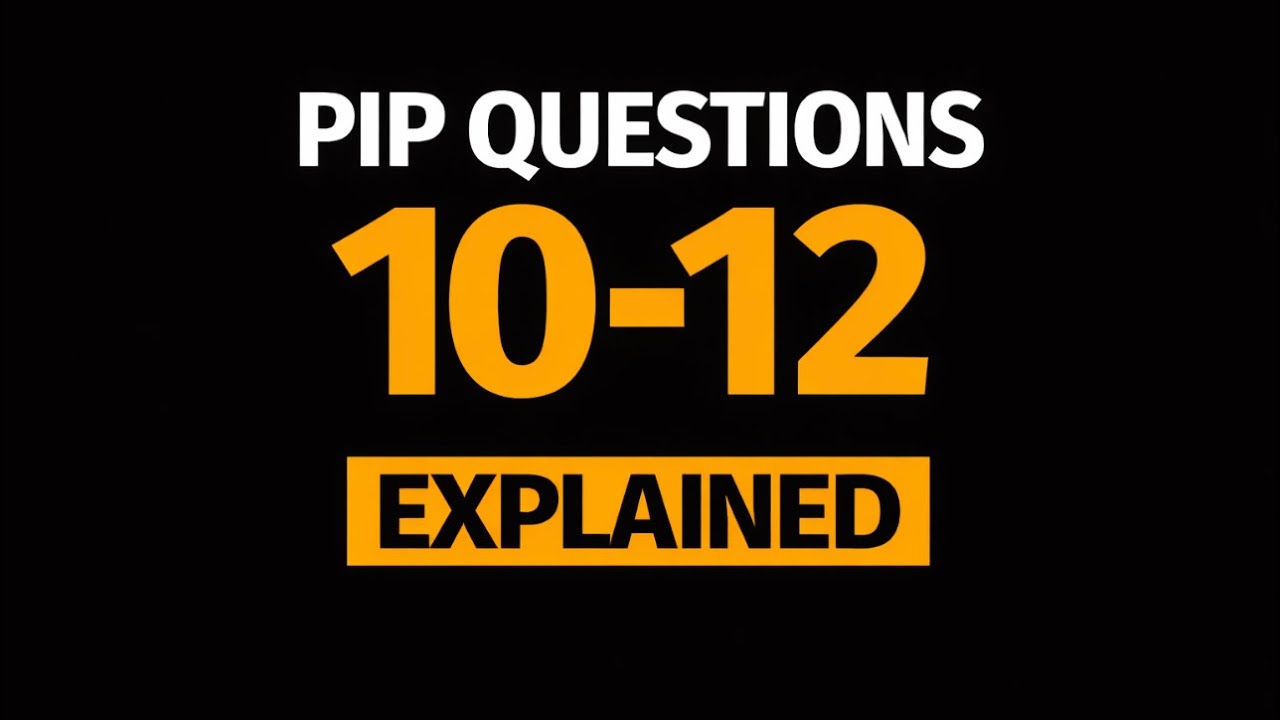 PIP Questions 10–12: The Mobility Questions Explained - YouTube