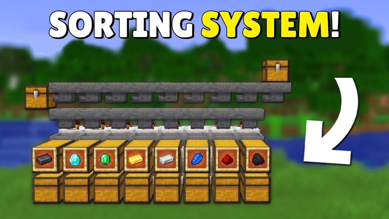 Minecraft EASY Automatic Sorting System 1.21 Tutorial - Auto sorter ...