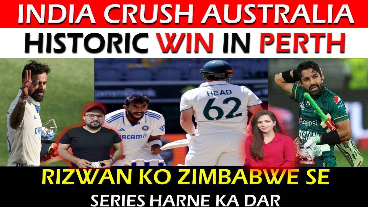 India crush Australia historic win in Perth | Rizwan fears another ...