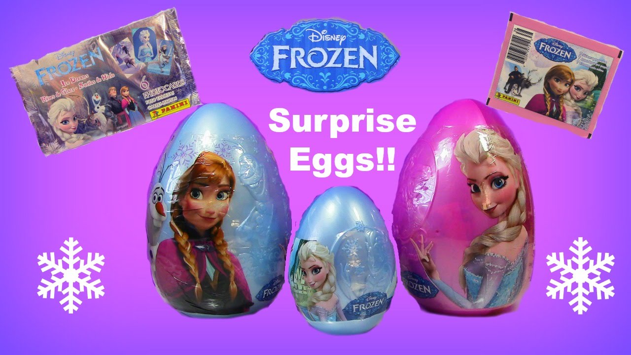 Frozen Elsa Anna and Olaf SURPRISE EGGS Huevos Sorpresa - YouTube