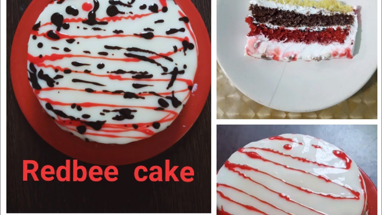 Red bee cake - YouTube