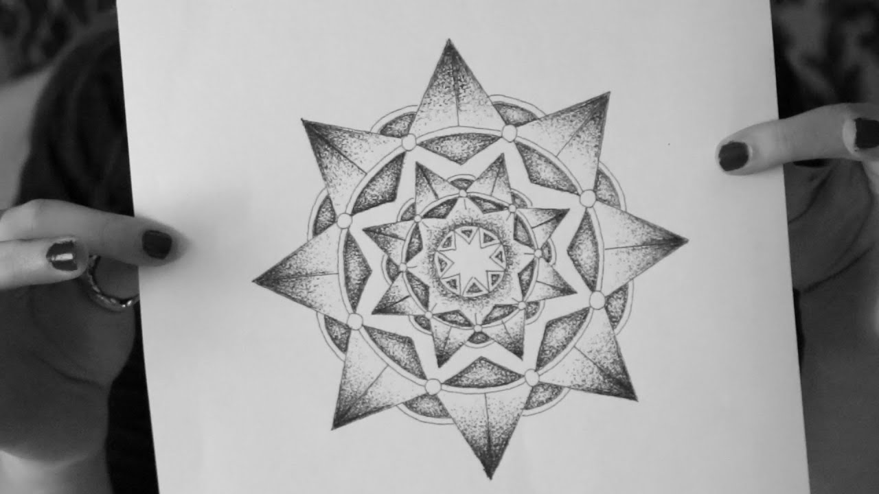 Mandala - Stippling Time Lapse - YouTube