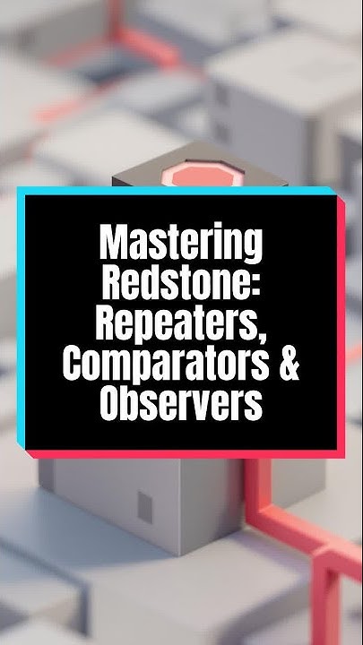 Mastering Redstone: Repeaters, Comparators & Observers - YouTube