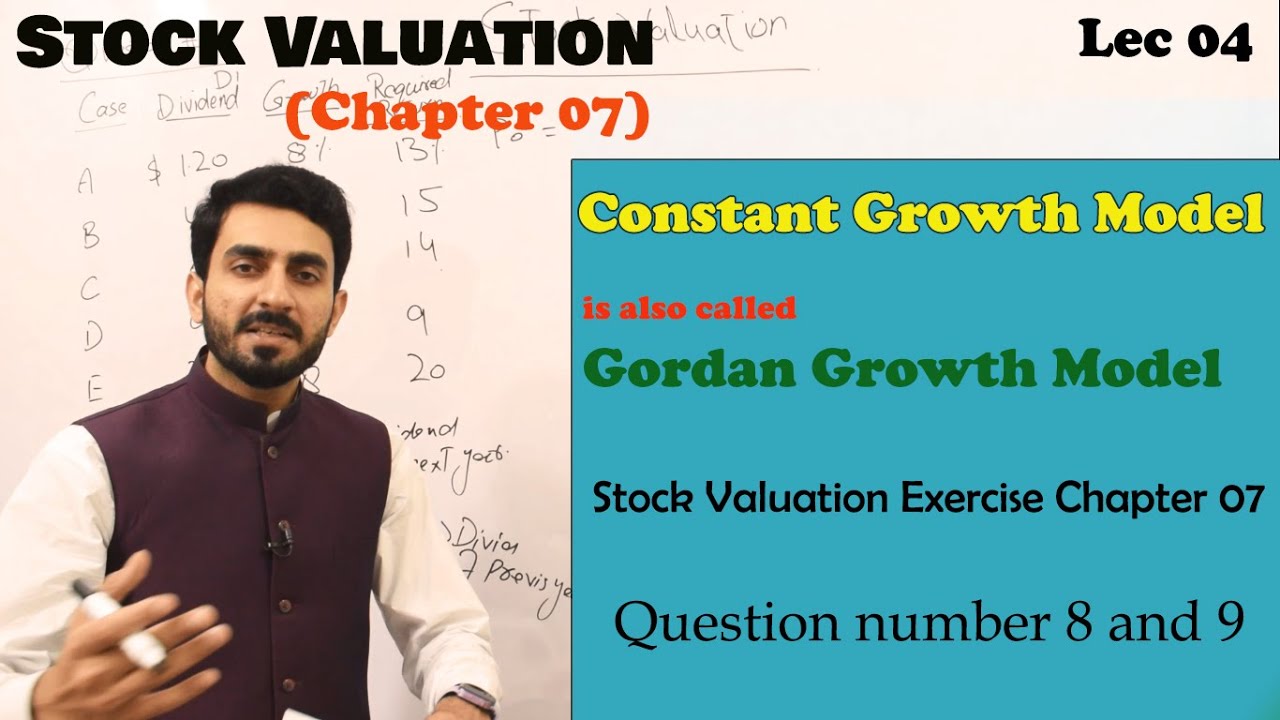 Lec-4 | Constant Growth Mode |Gordan Growth Model Stock Valuation ...