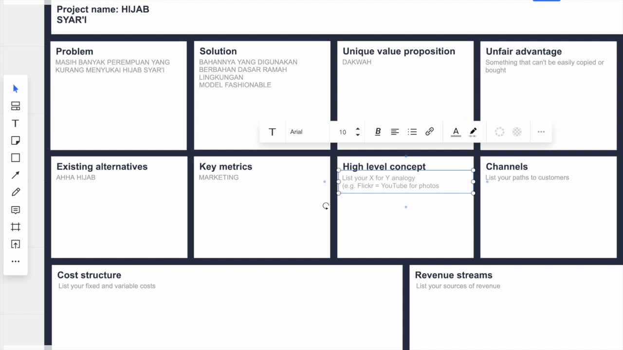 MIRO TUTORIAL : Business Analysis & Strategy - LEAN CANVAS - YouTube