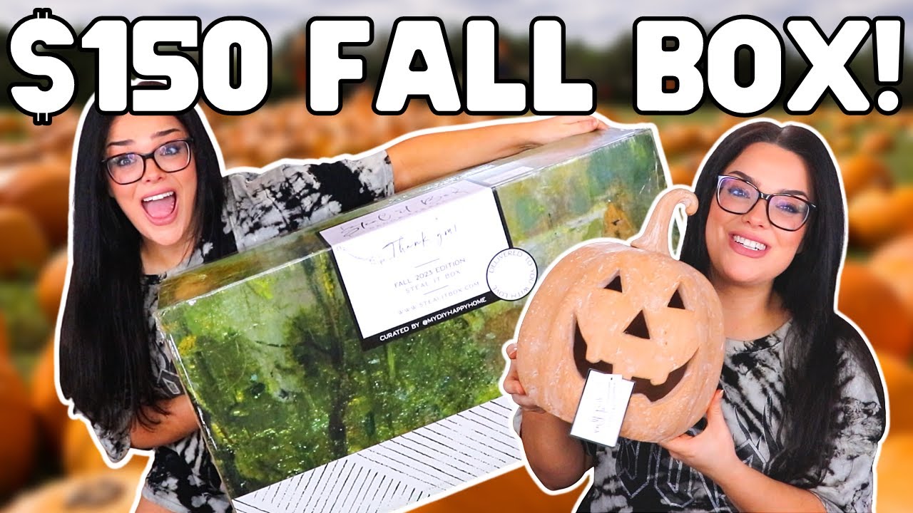 $150 For FALL DECOR! Is It Worth It?! | Huge Expensive Steal It Box ...