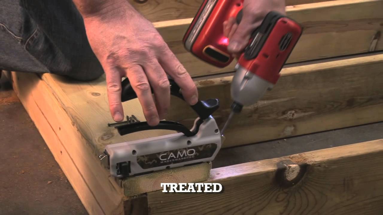 CAMO Deck Fastening system on Treated Timber - YouTube