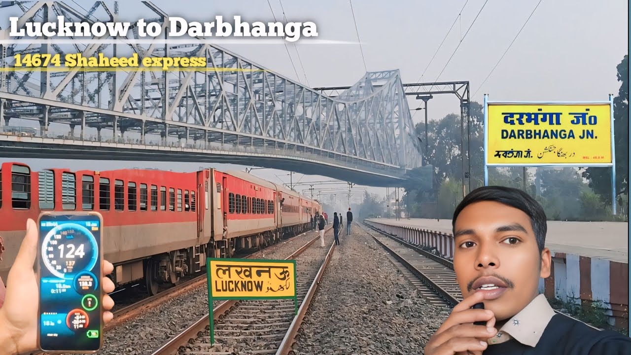 14674 Lucknow to Darbhanga Train journey || Shaheed Express full ...