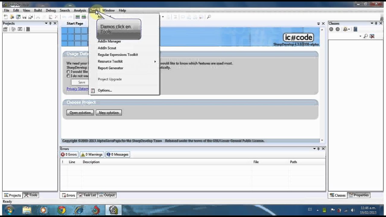Sharpdevelop Cambio De Idioma Español Youtube