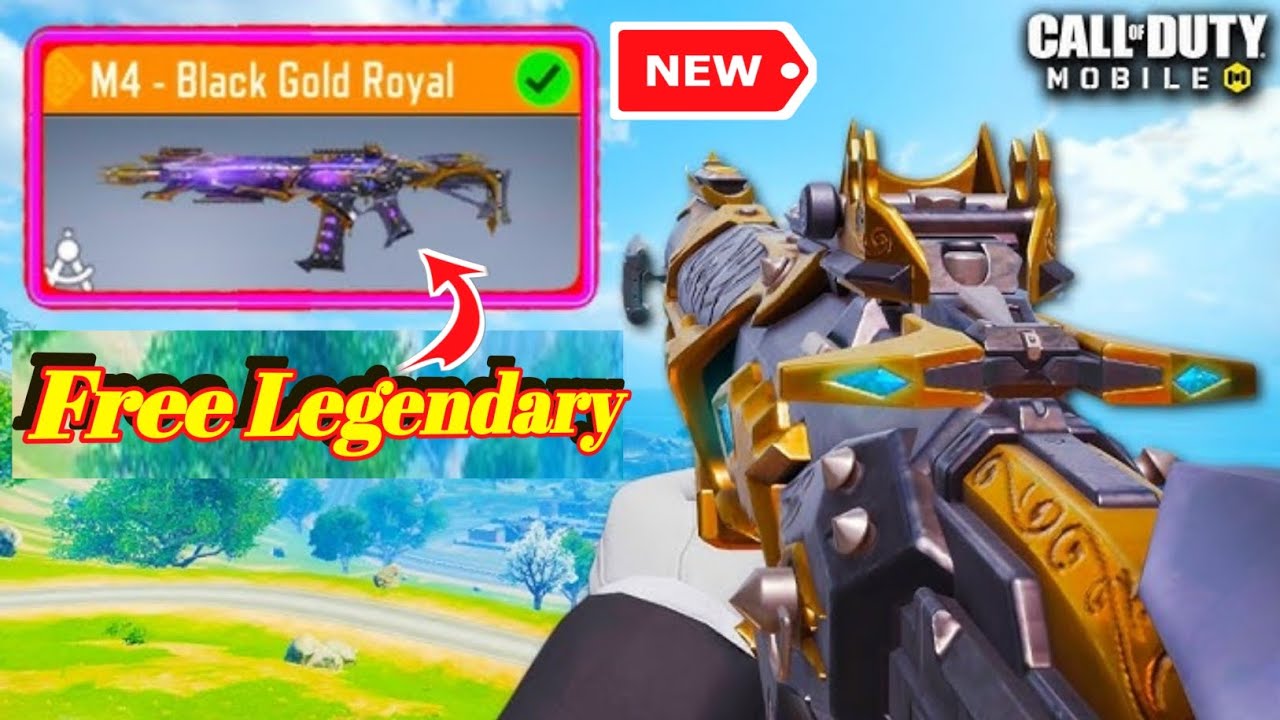 How to CRAFT M4 - Black Gold Royal With Shards | Parmanent Free ...