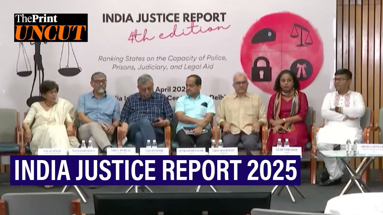 Launch of the India Justice Report 2025 - YouTube