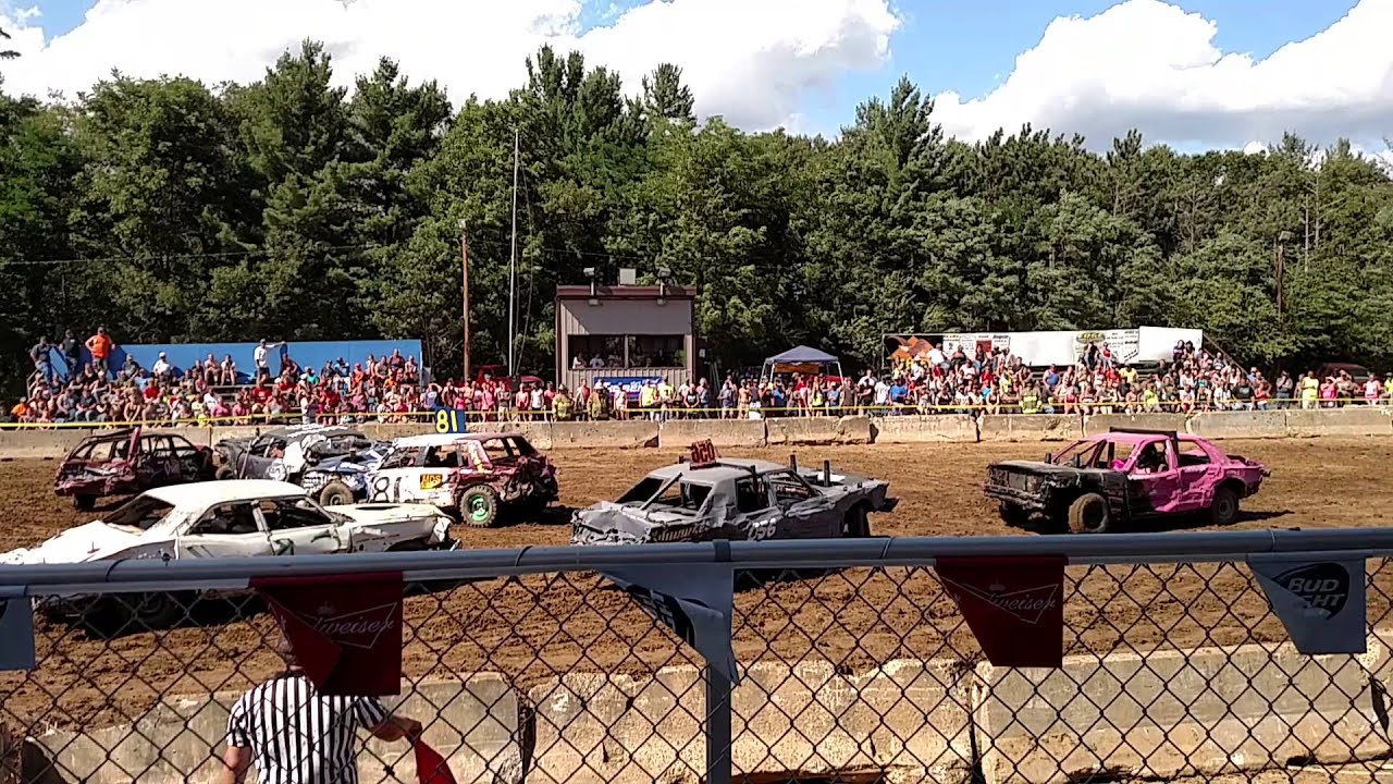 8-2-15 Jackson county demo derby powder puff HD - YouTube