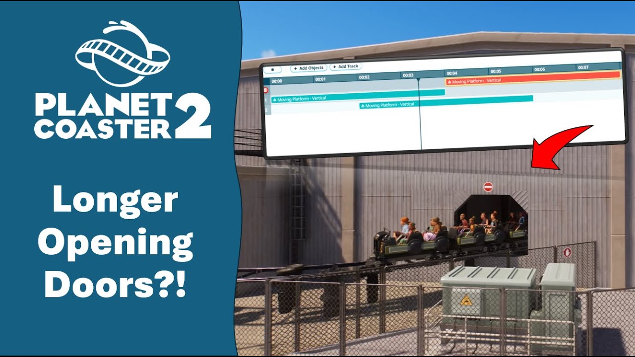 Planet Coaster 2 | Simple Trick to Make Doors Stay Open Longer - YouTube