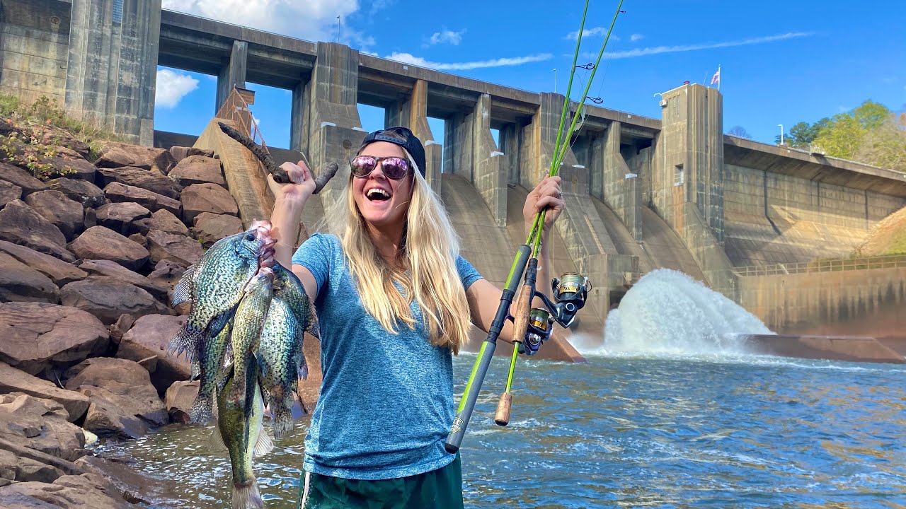 2 HOURS of GIANT SPILLWAY Catch and Cooks! --Slab Crappie, Poor Man's ...