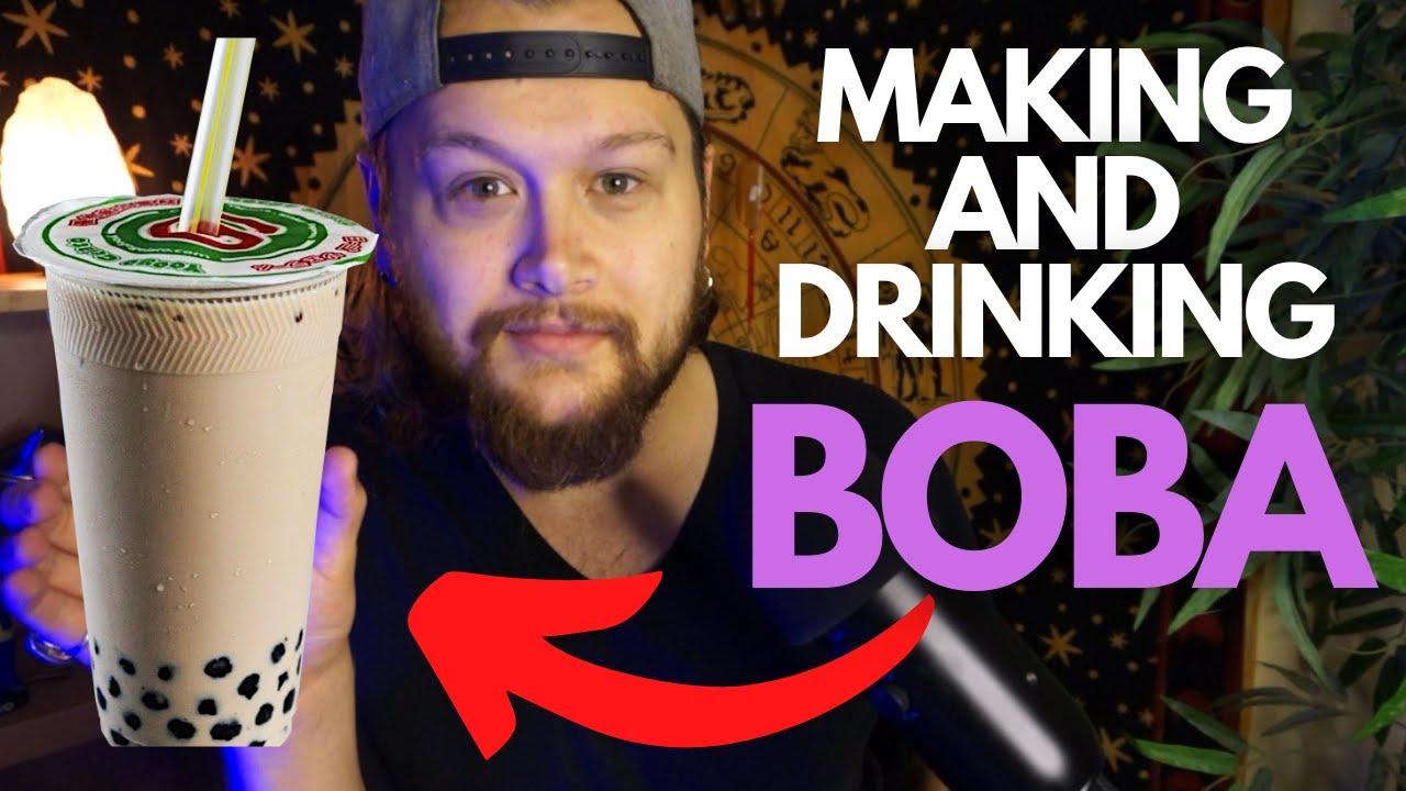 ASMR- Making and drinking Boba - YouTube