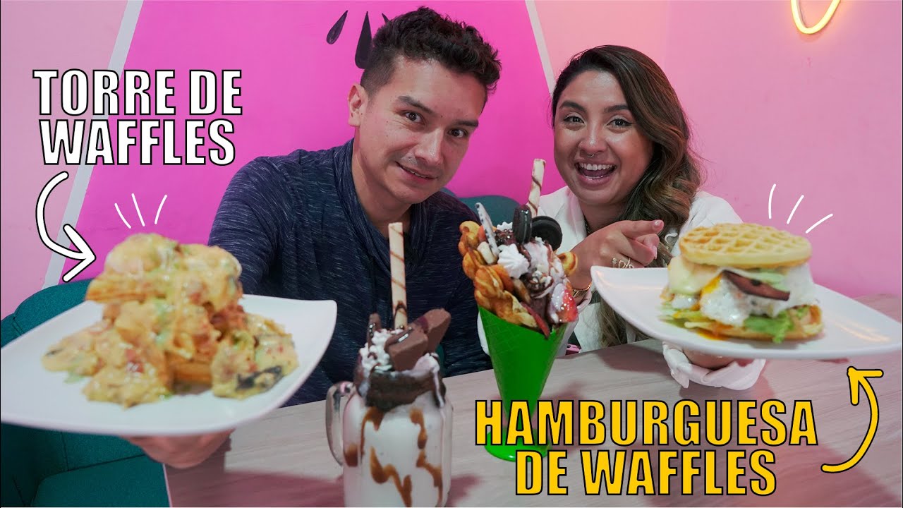 Una torre de waffle 🗼🧇 con malteada de Chocoramo 🍫 | Los Insaciables ...