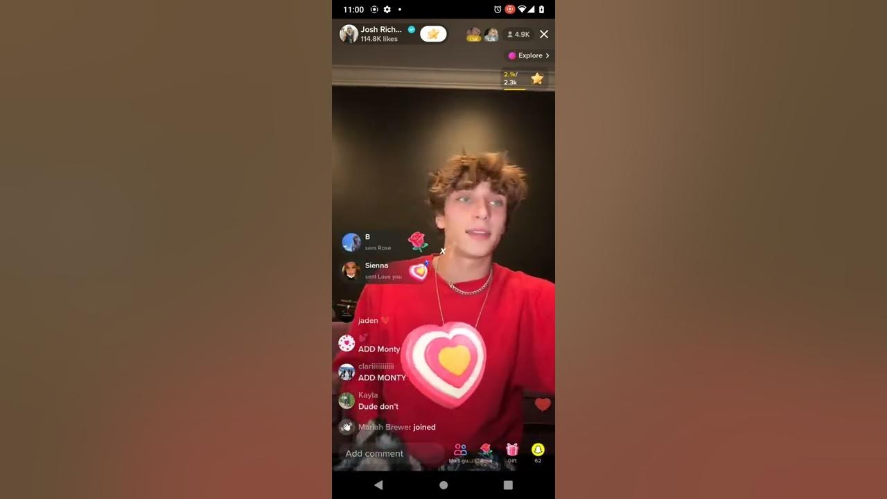 Josh Richards Tiktok Live 11 5 22 Youtube