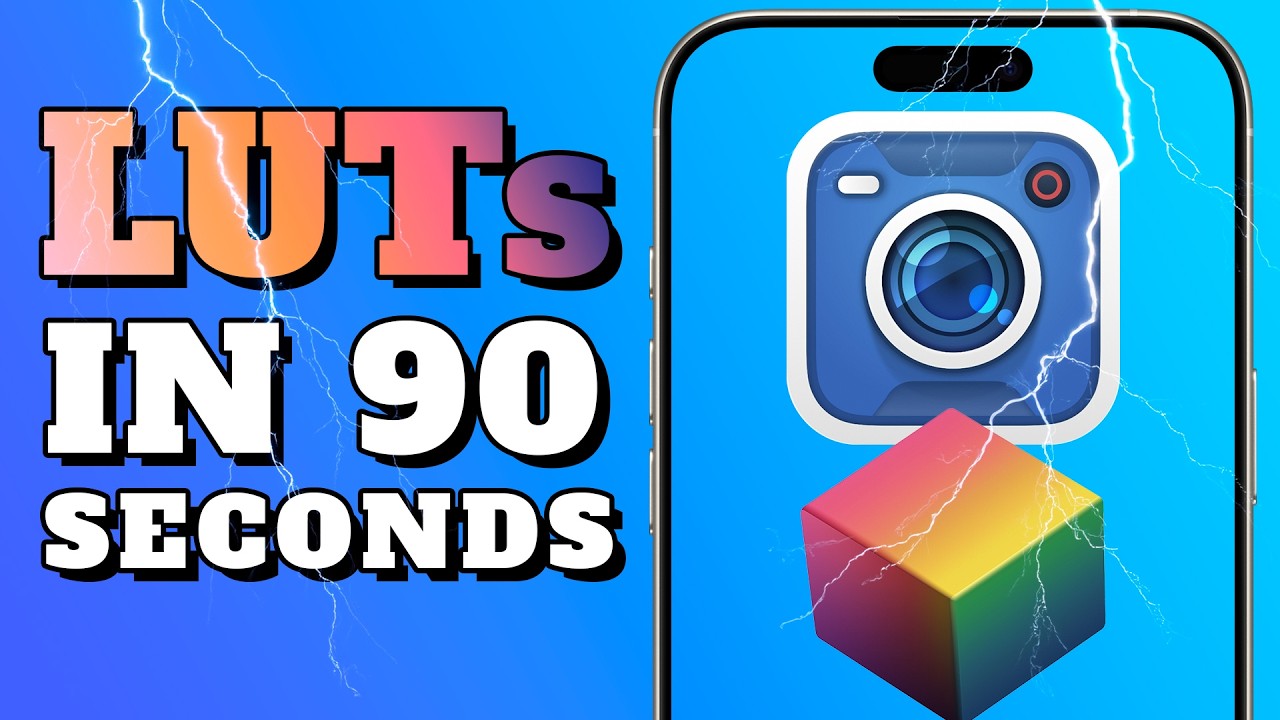 How to Use LUTs in Blackmagic Camera for iPhone in 90 Seconds! ⚡️ - YouTube