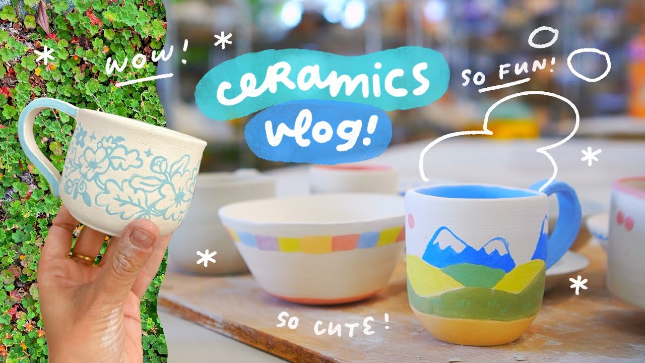 WOW pottery is so much fun seattle artist vlog - YouTube