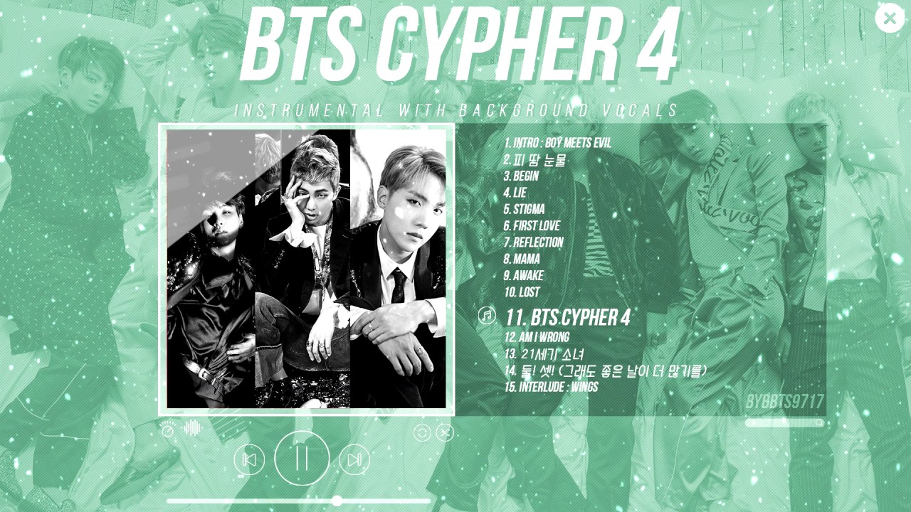 BTS - Cypher pt. 4 [Instrumental w/ BG vocals] - YouTube