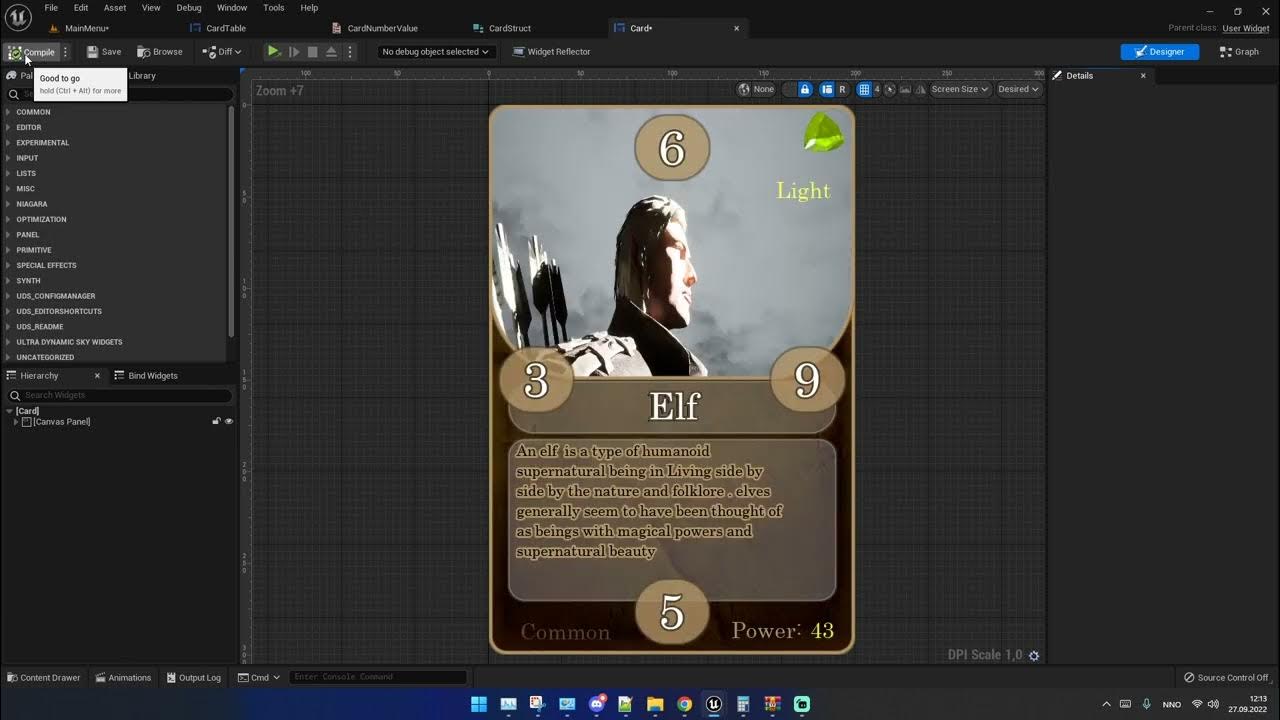 UE5 - A Card Game - Creating The Ingame Card Game - YouTube