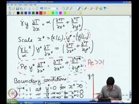 Mod-07 Lec-36 High Peclet Number Transport Flow Past a Flat Plate - YouTube