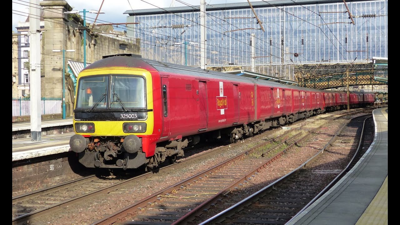 Class 325 Royal Mail colours EMU - YouTube