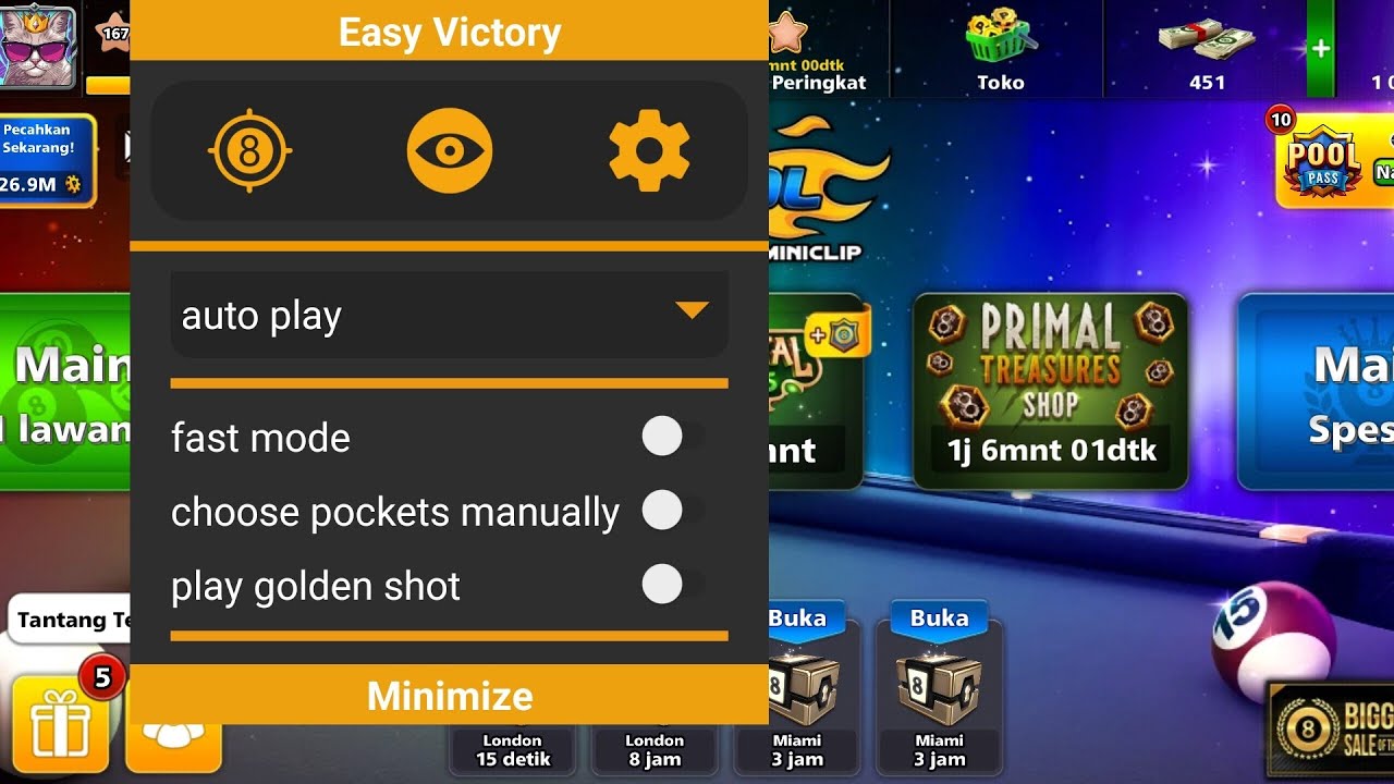 CARA REGISTRASI KEY EASY VICTORY 8 BALL POOL - YouTube