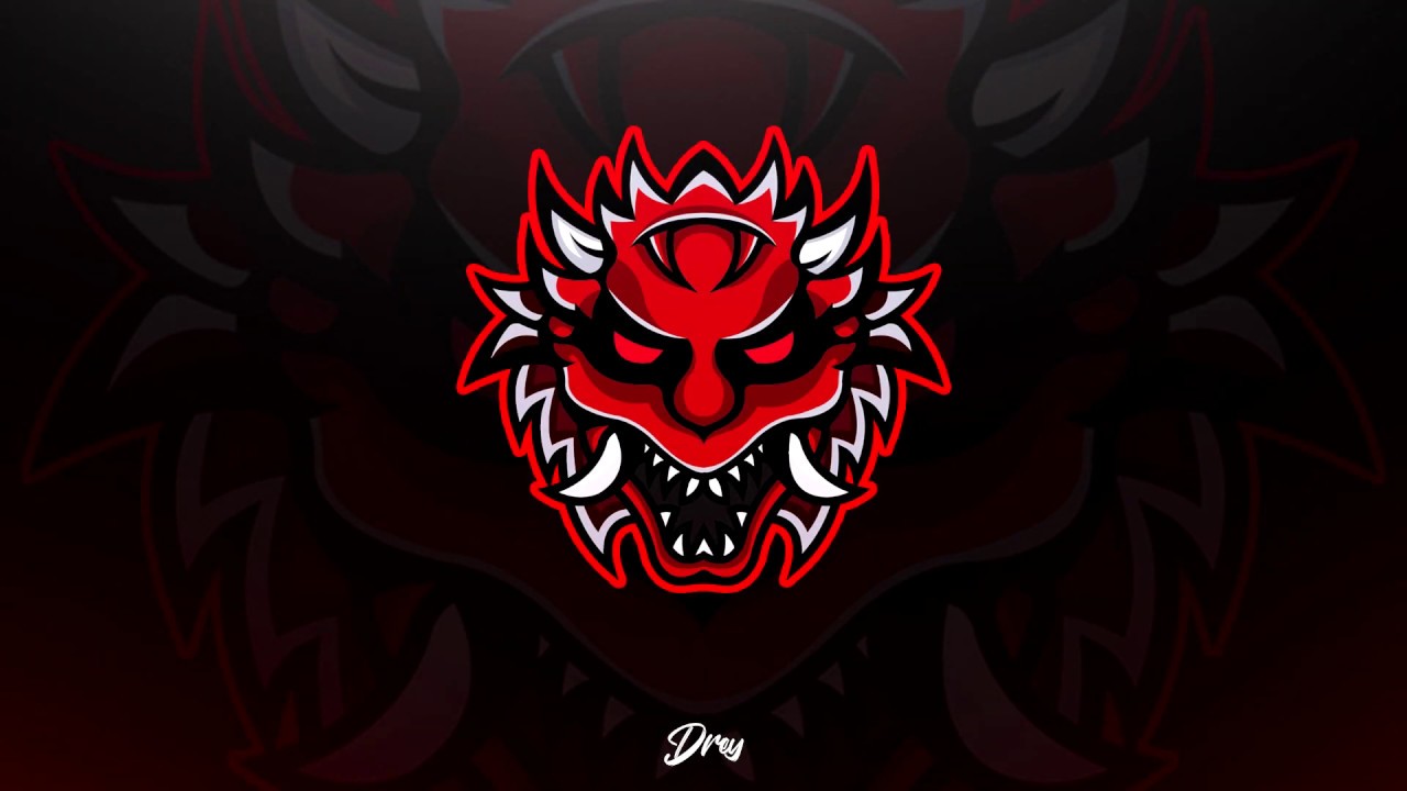 Demon eSports Mascot Logo Speed Art - YouTube