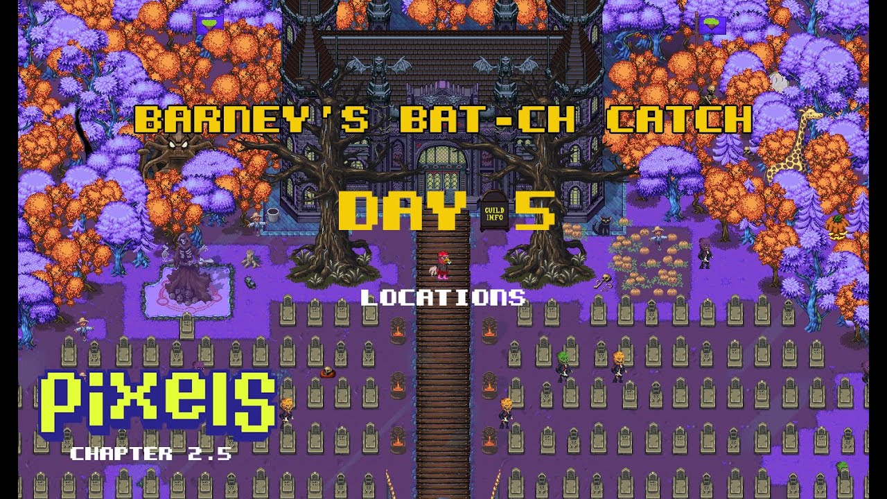 Pixels Online - How to Finish Barney's Bat-ch Catch | Day 5 of 9 Bat ...