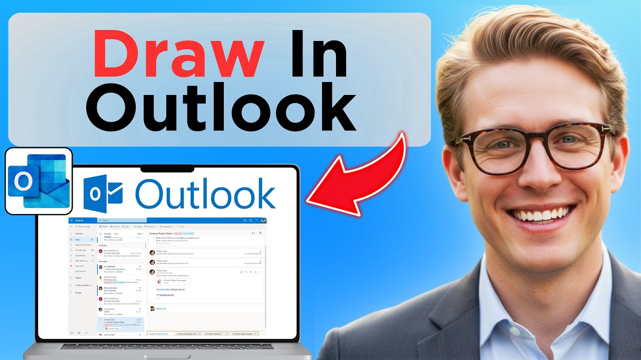 How To Draw In Outlook Emails (Updated 2026) - YouTube