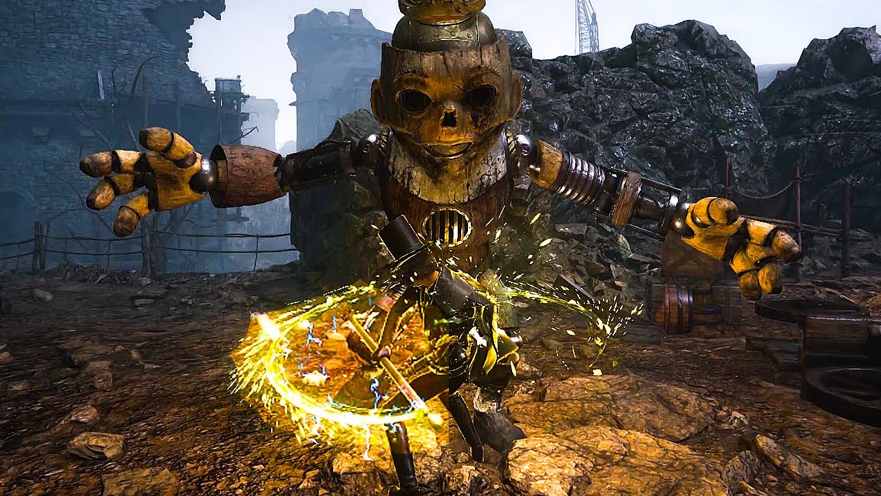 Big Puppet Baby Meets The Golden Lie | Short Battle | Lies of P - YouTube