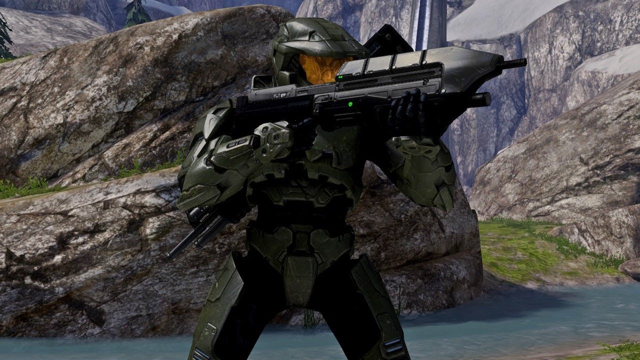 Arbiter vs Master Chief - HALO 3 NPC BATTLE #2 - YouTube