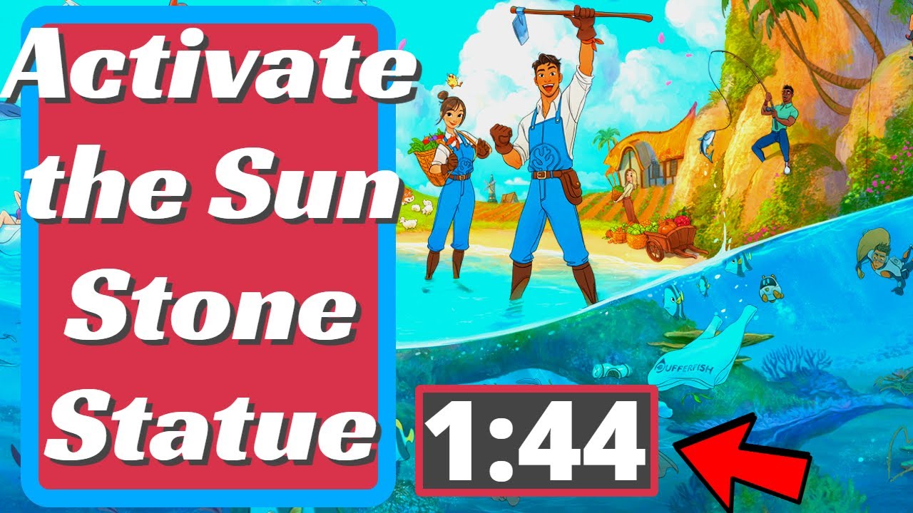 How to Activate the Sun Stone Statue in Coral Island - YouTube