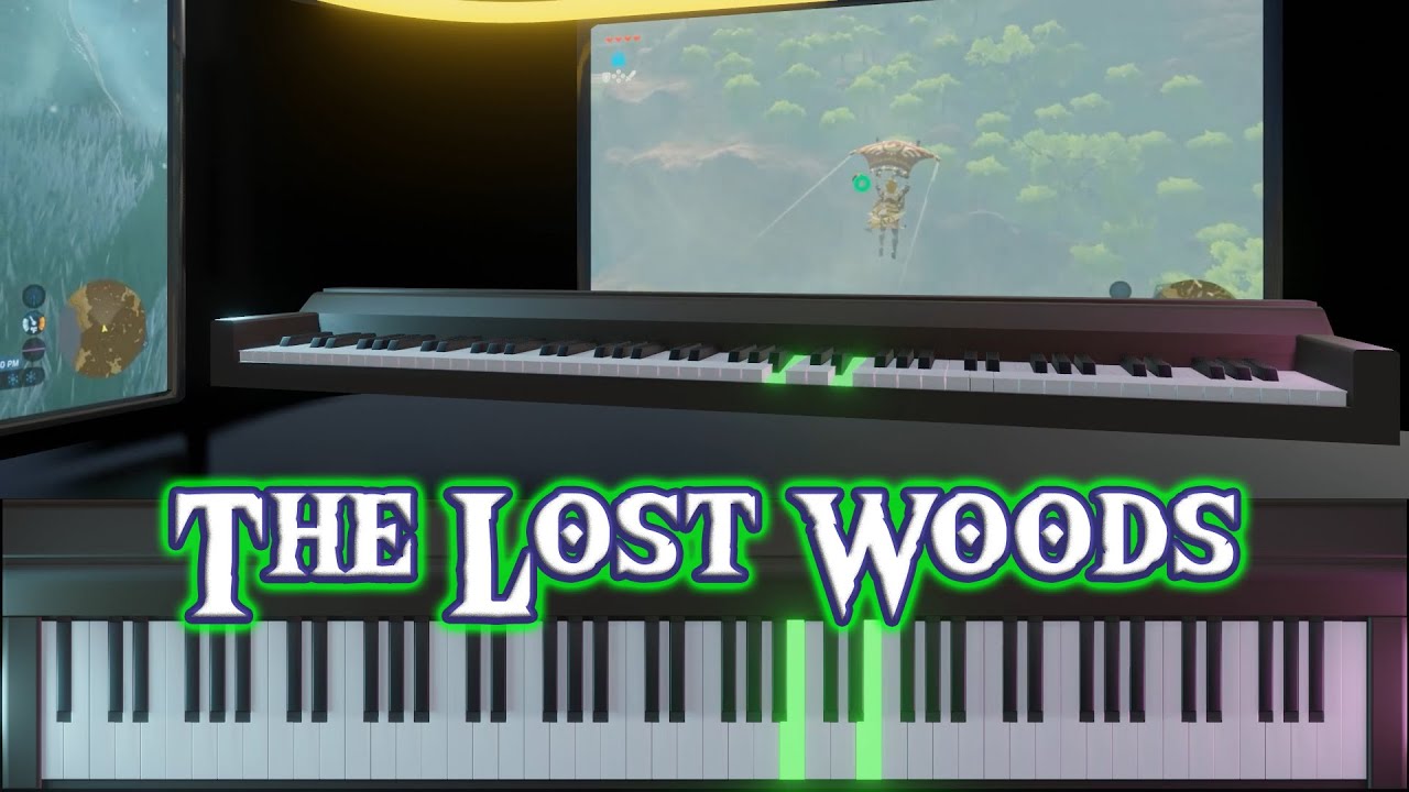 Zelda Piano Music: The Lost Woods Piano Tutorial - YouTube