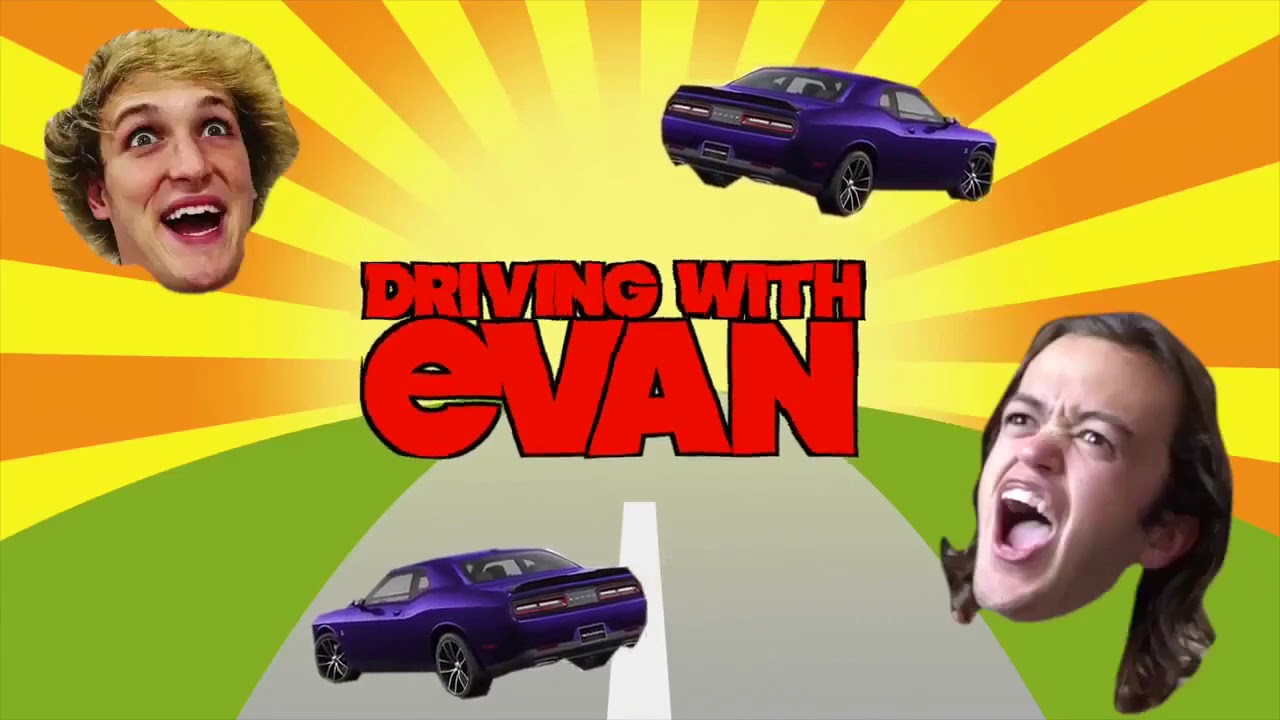 Logan Paul vlogs driving with Evan compilation part 1 - YouTube