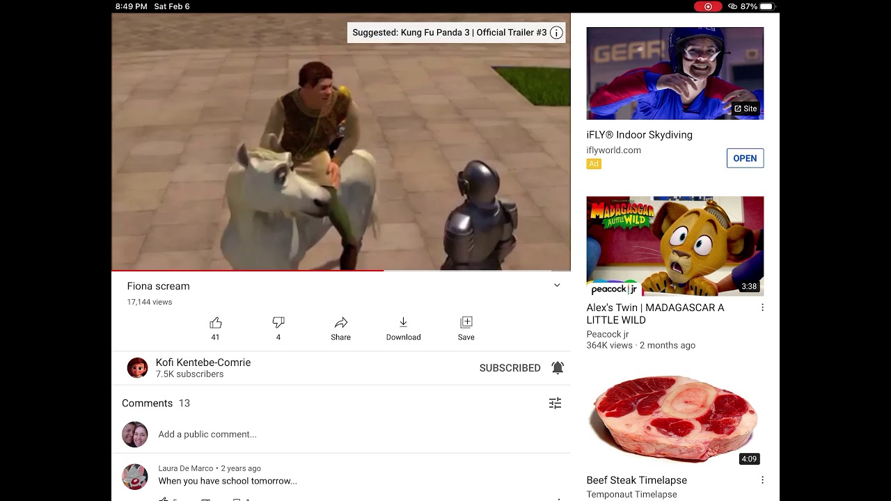 Screaming Fiona - YouTube