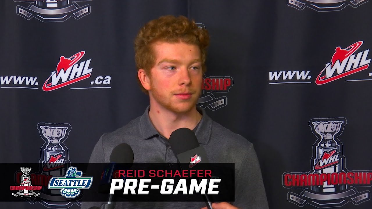2022 WHL Championship Game 1 Pre-Game Interview - Reid Schaefer - YouTube